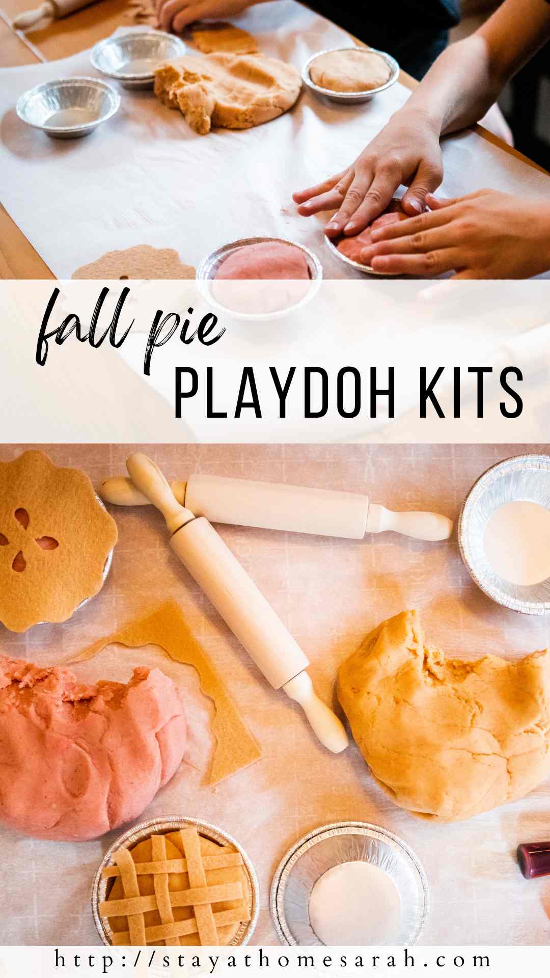 Fall Pie Scented Play Dough Kit - Stay at Home Sarah