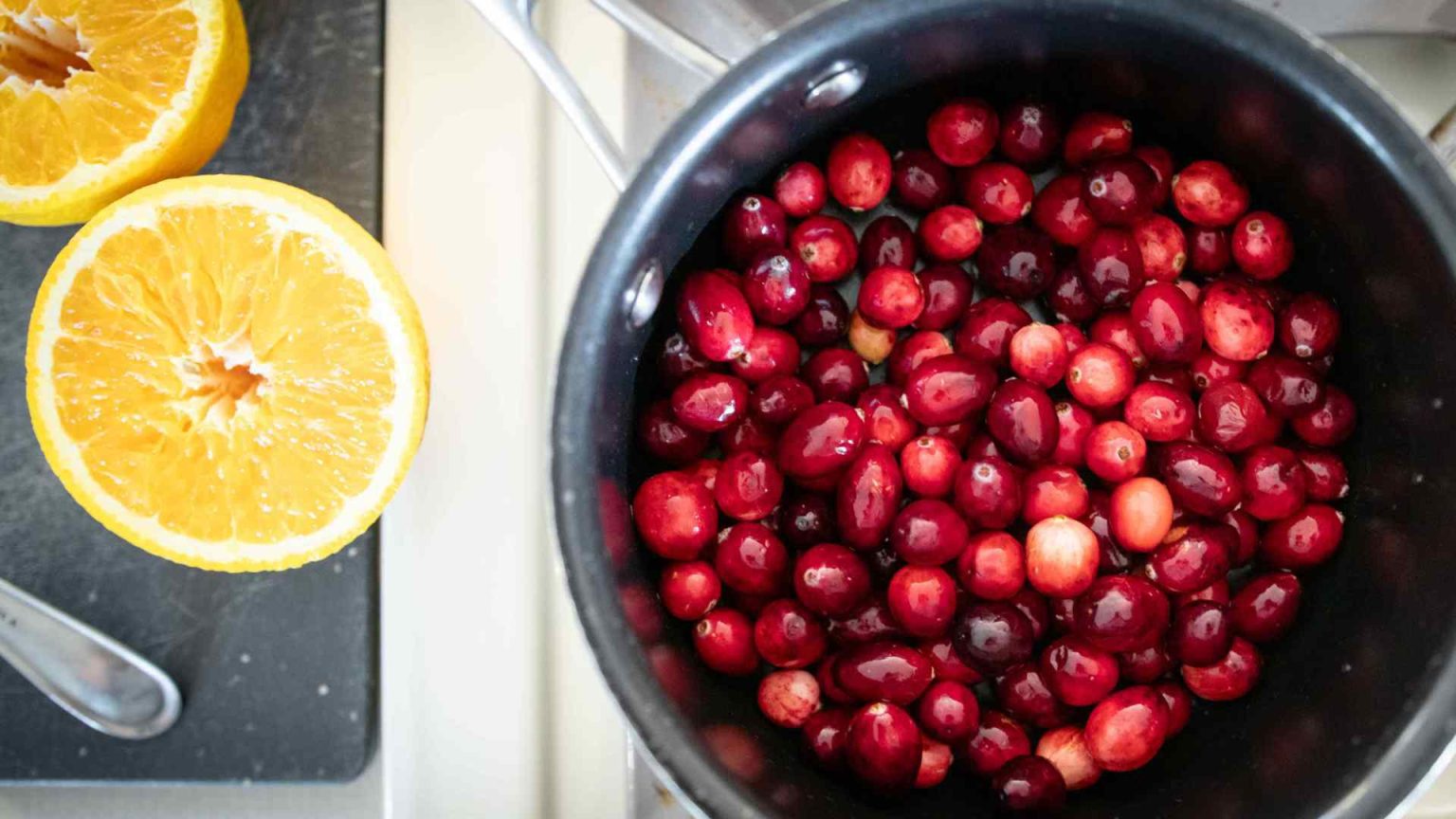 Homemade Cranberry Sauce with Orange Juice and Honey - Stay at Home Sarah