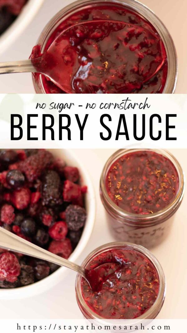 Easy Berry Sauce Recipe - Stay at Home Sarah