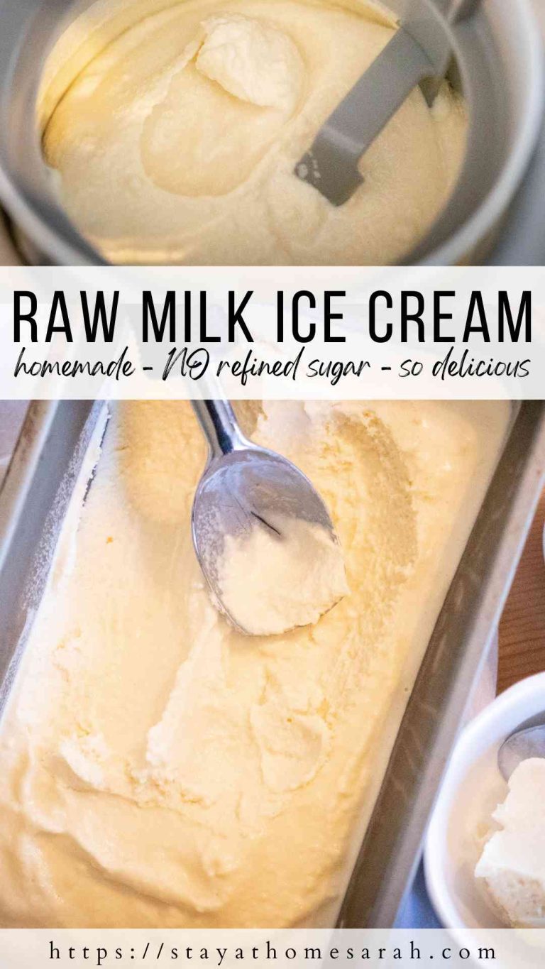Homemade Raw Milk Ice Cream - Stay at Home Sarah