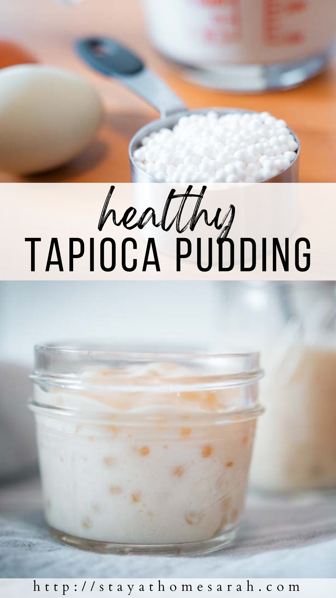 Healthy Old Fashioned Tapioca Pudding - Stay at Home Sarah